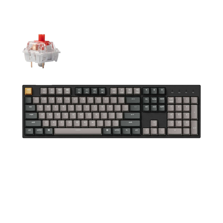 Teclado 100% (104 Teclas) | Layout Full Size – Keychron Brasil