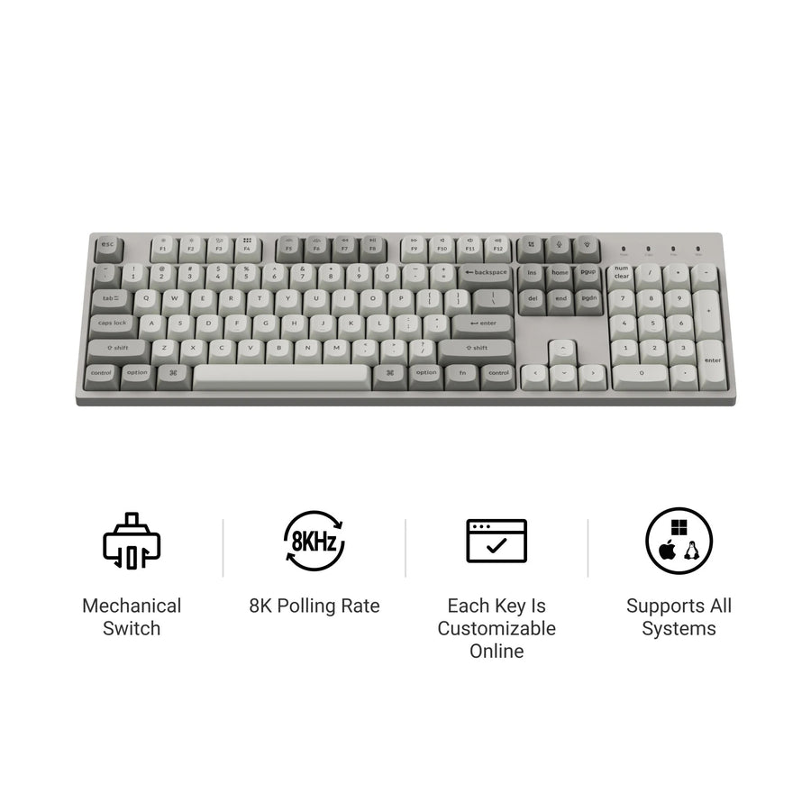 Keychron C2 Pro | Teclado Mecânico 8K Full Size Com Fio – Keychron Brasil